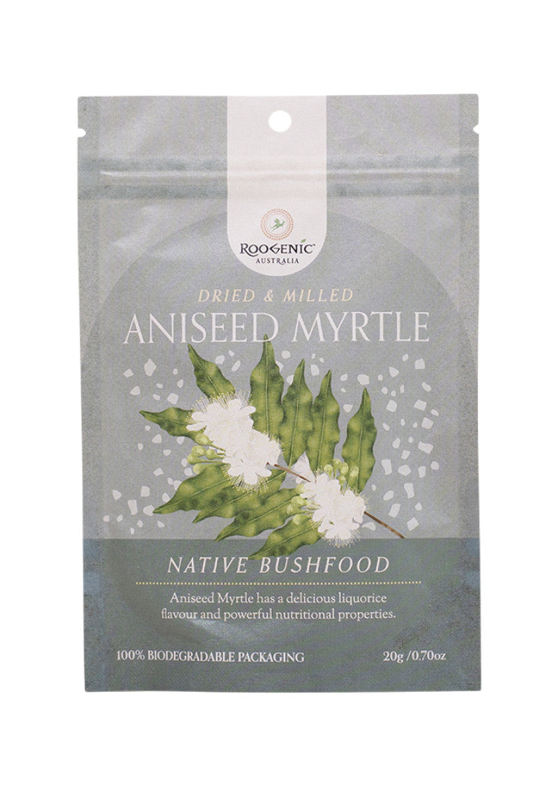 Roogenic Bushfood Aniseed Myrtle 20g – AustralianHealthFoods.com