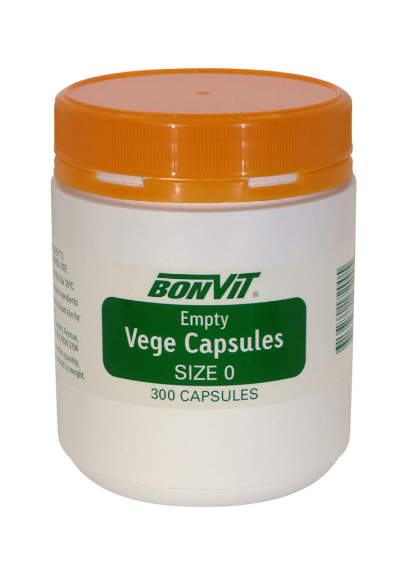 Bonvit Empty Vege Capsules Size '0' 300c – AustralianHealthFoods.com
