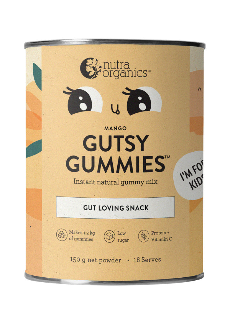 Nutra Org (Kids) Gutsy Gummies Mango 150g – AustralianHealthFoods.com