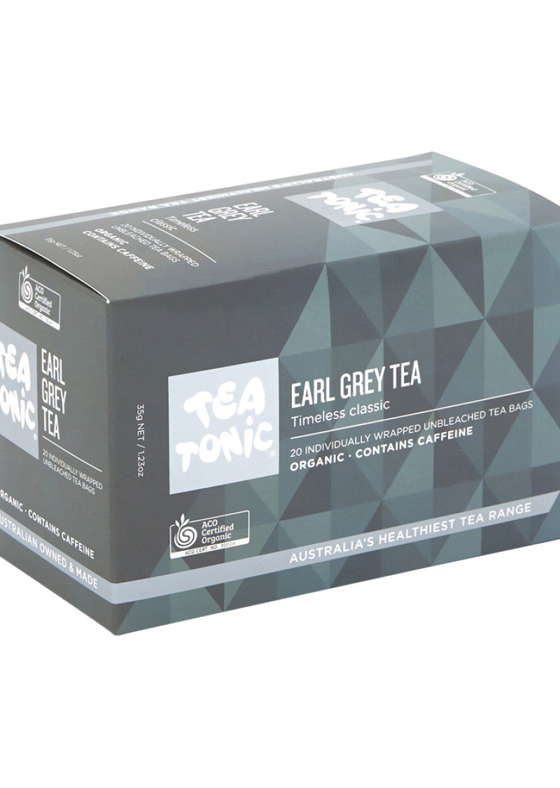 Tea Tonic Organic Earl Grey Tea x 20 Tea Bags – AustralianHealthFoods.com